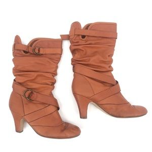 Steve Madden | Shoes | Steve Madden Latchh Cognac Slouch Boots Size 85 ...